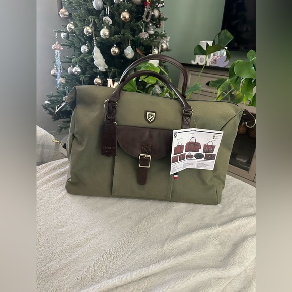 Daniel Cremieux | Bags | Daniel Cremieux Green And Brown Luggage And ...